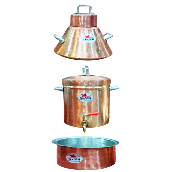 Copper Irani Tea Samawar & Copper Patila. Hyderabadi Irani Chai Set ...