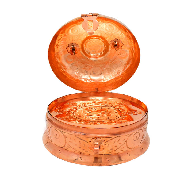 Copper Storage Box | Copper Masala Box | Copper Pan daan | Nutristar