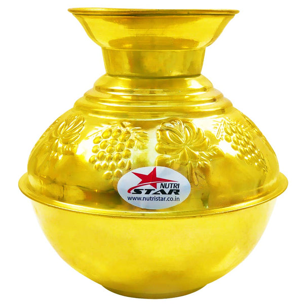 Brass Kalash Handcrafted | Buy Brass Pooja Pot at Cheap Price – Nutristar