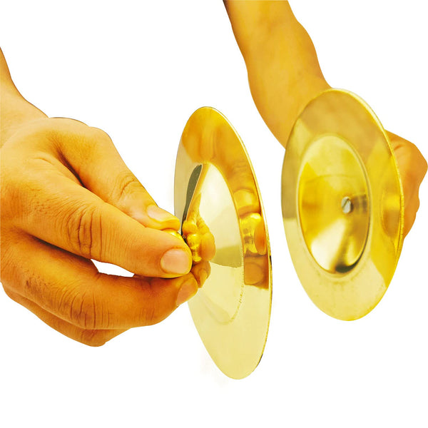 Brass Traditional Indian Manjeera, Hand Cymbals, Percussion Instrument ...
