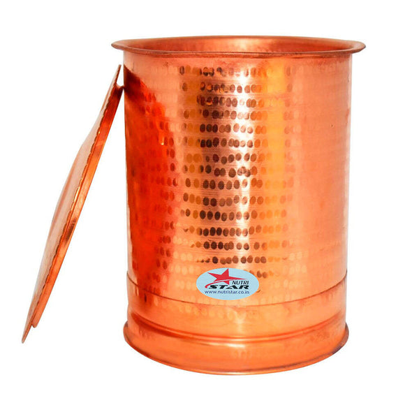 Copper Water Tank with Lid | Copper Water Tank Online – Nutristar