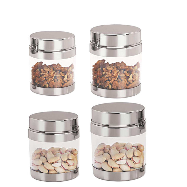 Buy Stainless Steel Container with See-Through Lid | Transparent ...